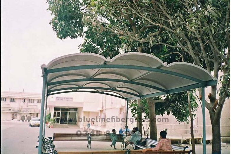 fiberglass waiting shade – AK FIBERGLASS