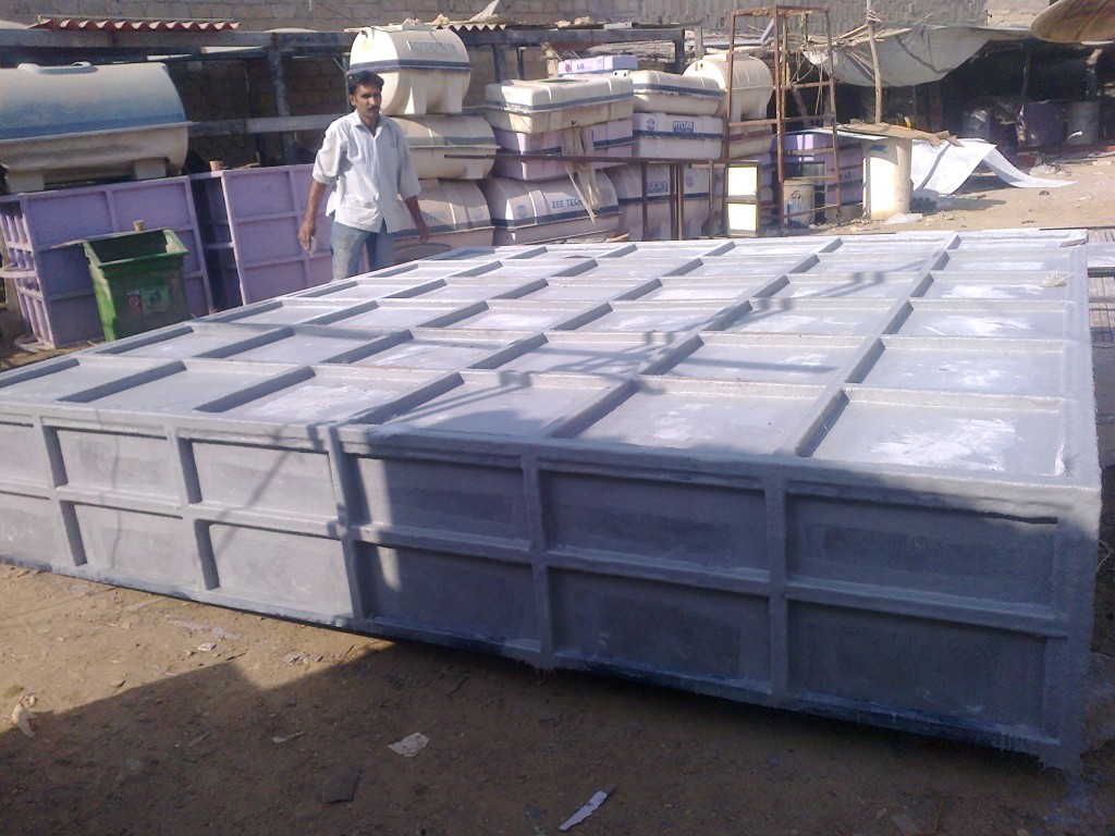 FIBERGLASS WATER TANK WITH IRON FRAME – AK FIBERGLASS